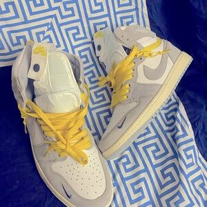 Jordan | Shoes | Gray And Yellow Hightop Jordan S | Poshmark